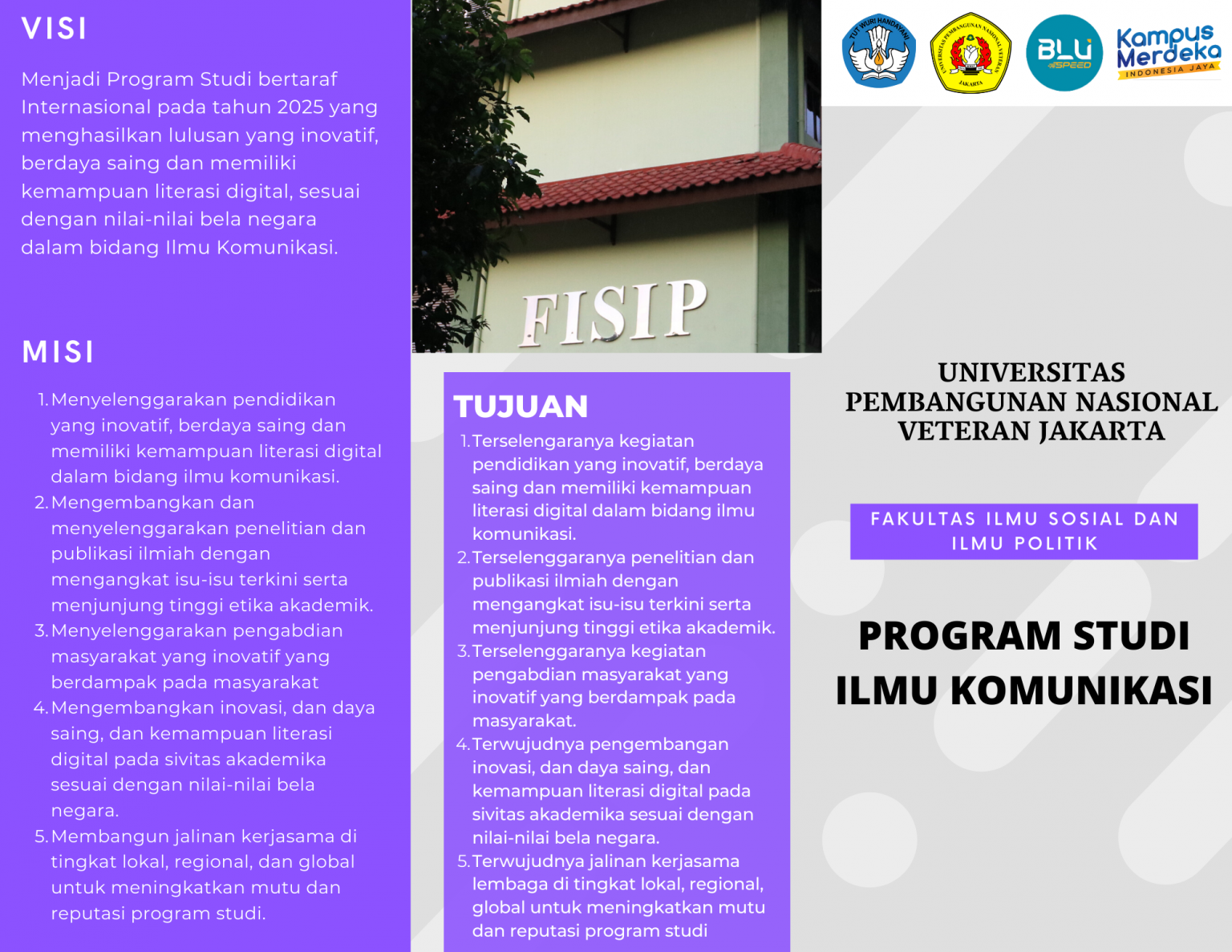 Leaflet Fakultas Ilmu Sosial dan Ilmu Politik UPN Veteran Jakarta ...